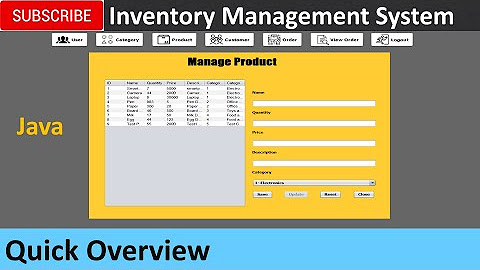 Inventory Management System in java (JFrame, Mysql Database, Netbeans ...