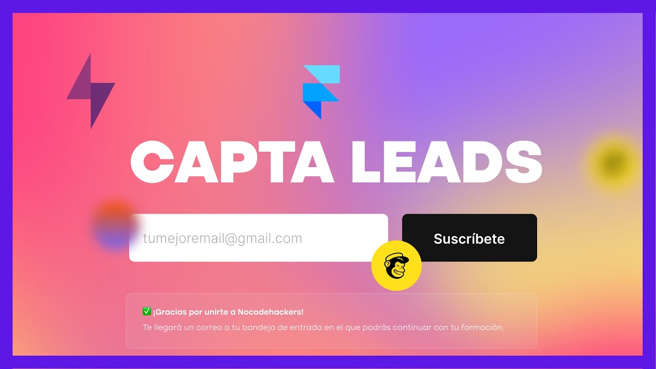 Tutorial de Framer: ¿Cómo CAPTAR LEADS? (Mailchimp, Loops, Formspark...) - YouTube