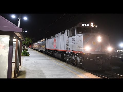 Caltrain PTC Test Train & Night Diesel trains - YouTube