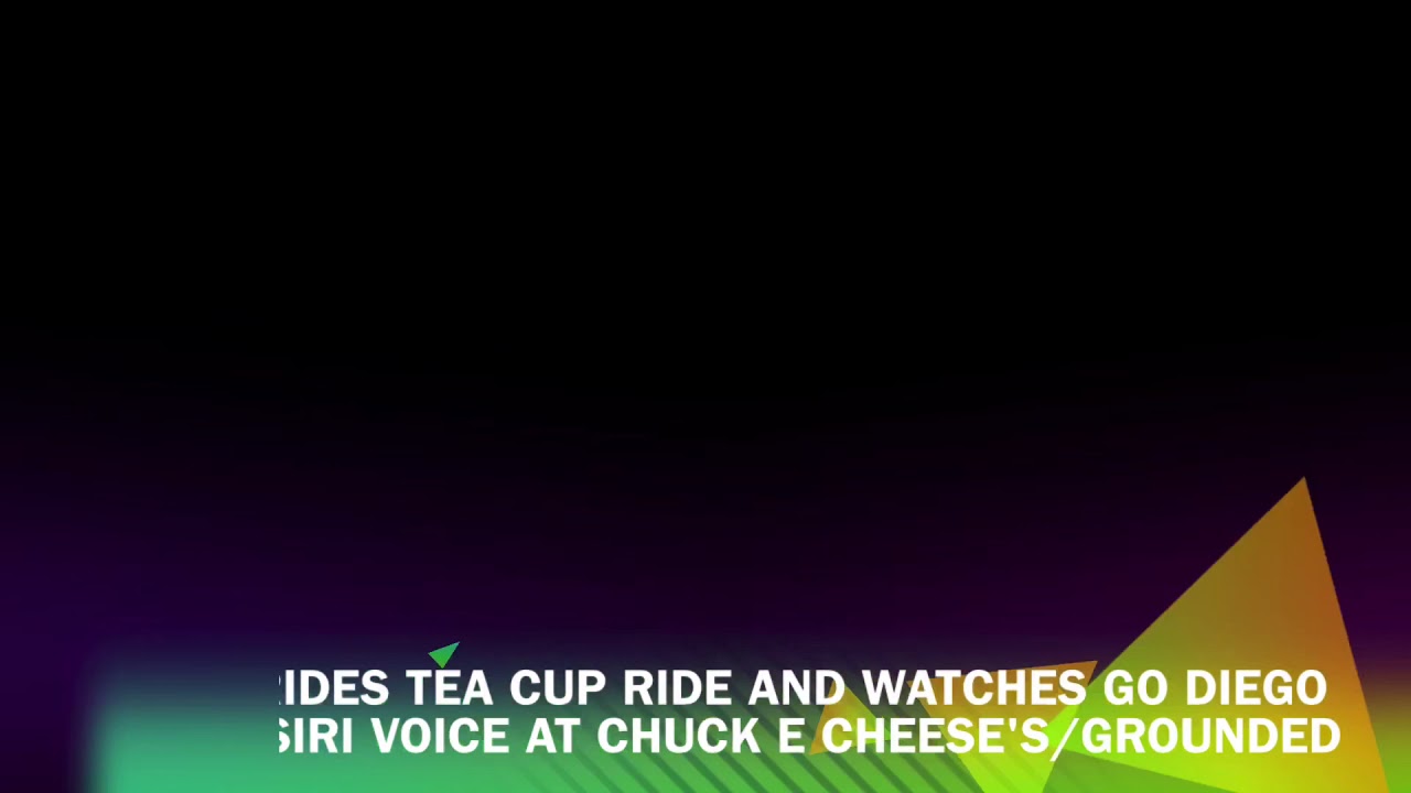 Junior rides Tea Cup ride and watches Go Diego Go and Siri voice at ...