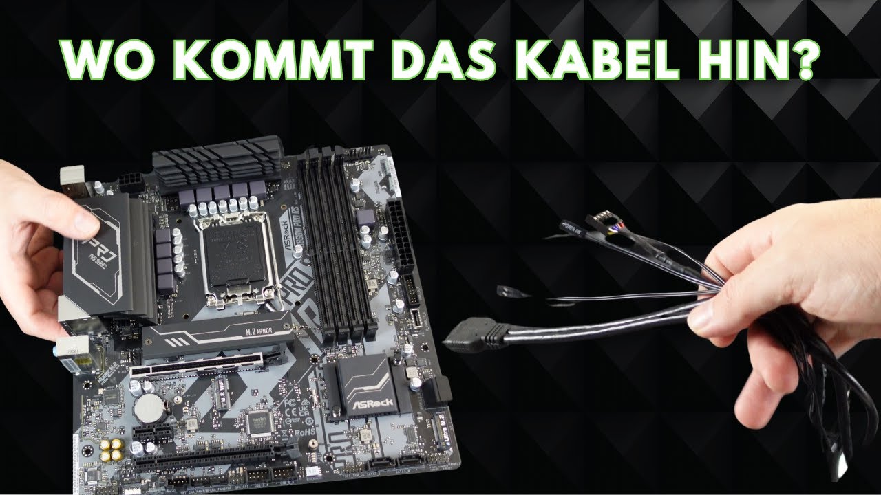 PC Gehäuse richtig mit dem Mainboard verbinden. Wir lösen den ...