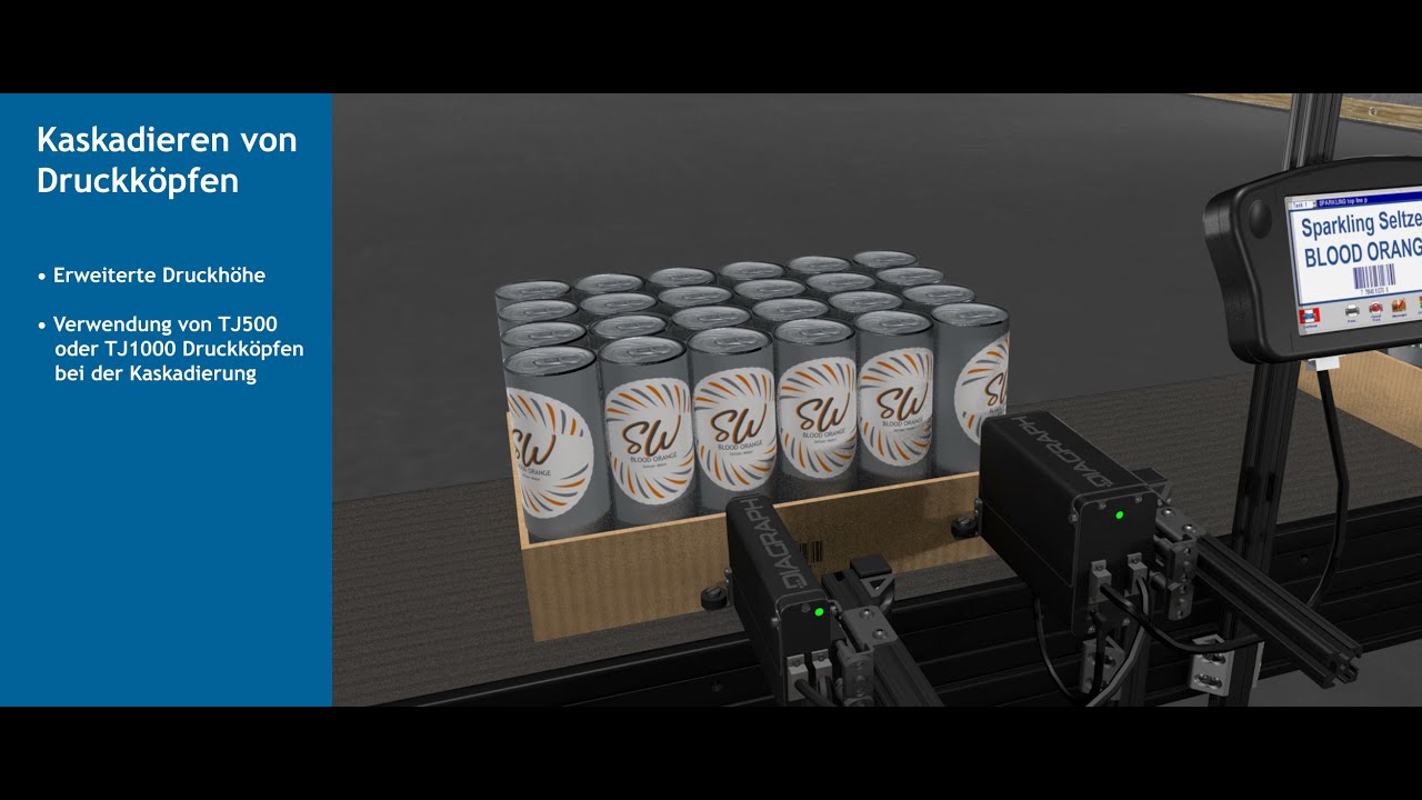 Diagraph Thermo Inkjet TJ500/1000 - YouTube