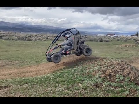 Riding and Jumping Our Coleman Go Karts - YouTube