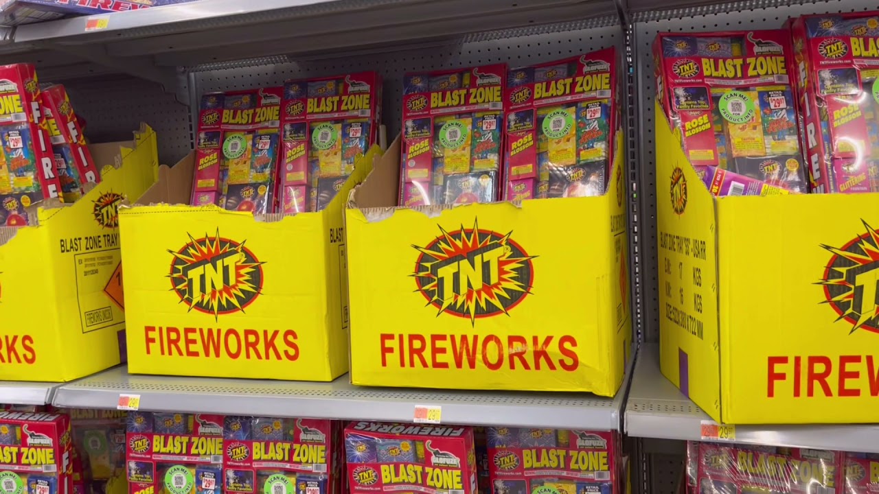 4th of July fireworks in Walmart - YouTube