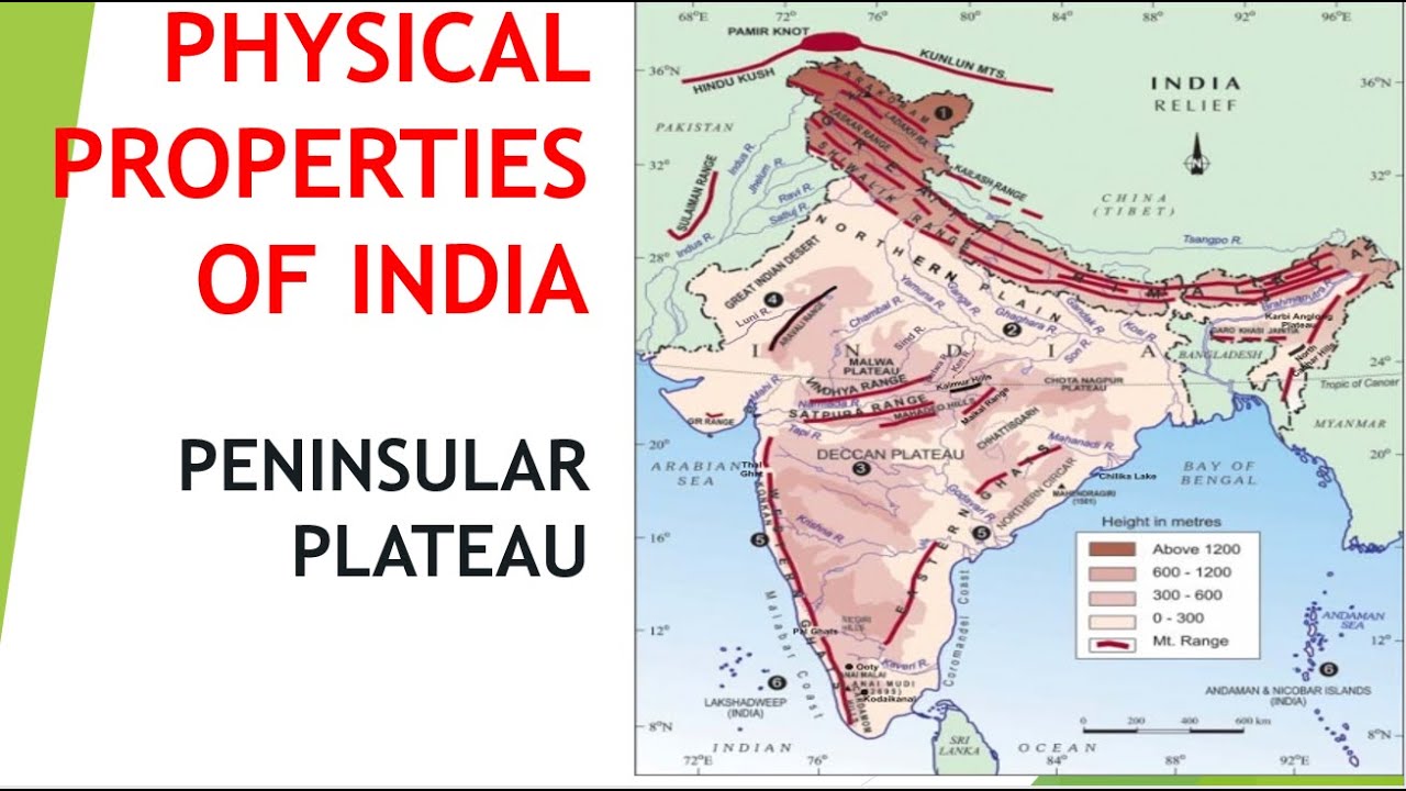 Peninsular Plateau OF INDIA IN HINDI. Central Highland and Deccan ...