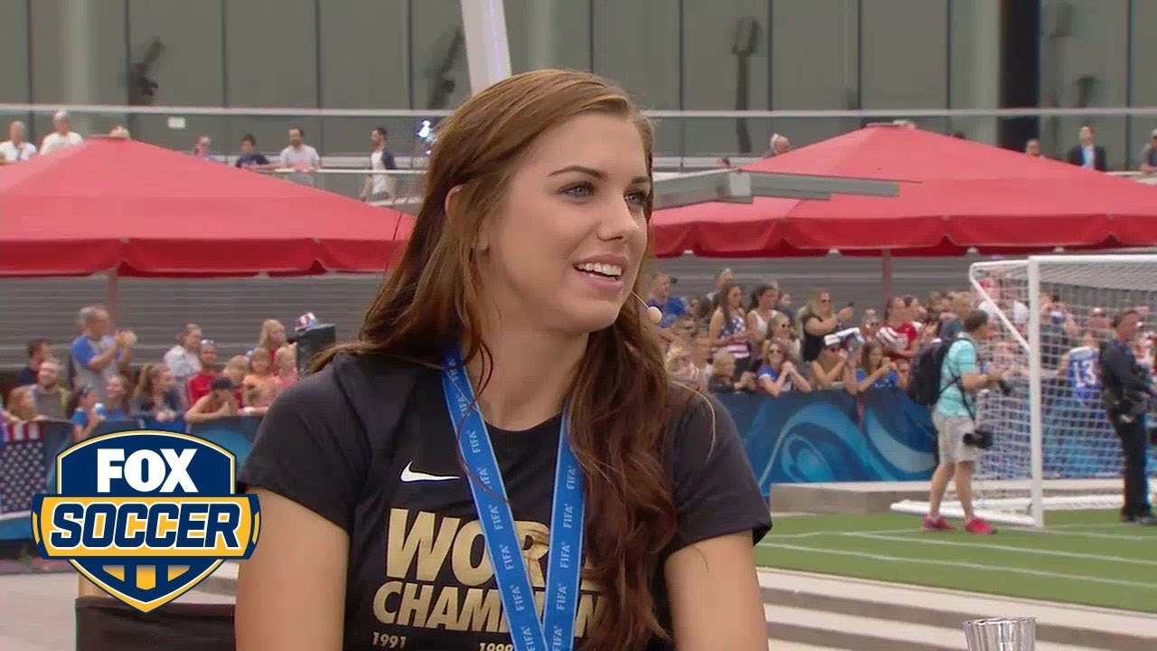 Alex Morgan talks about her injury coming into the World Cup - YouTube