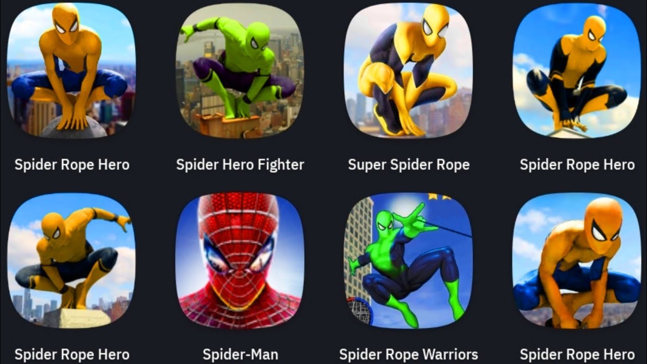 Spider Rope Hero, Spider Hero Fighter, Super Spider Rope, The Amazing ...