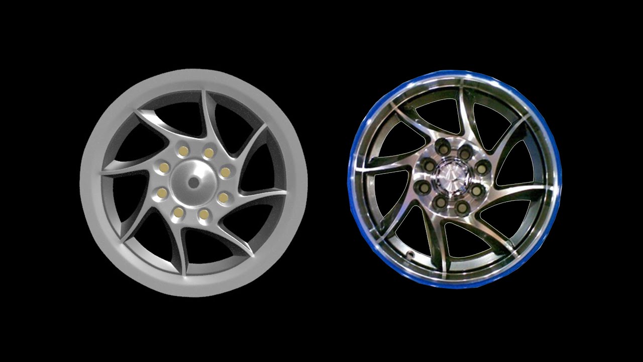 Car Wheel Rim -3DS MAX Modelling - YouTube