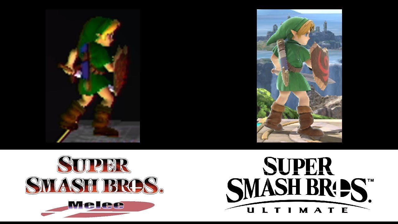 Evolution of Young Link's Moveset in Super Smash Bros. (2001-2018 ...
