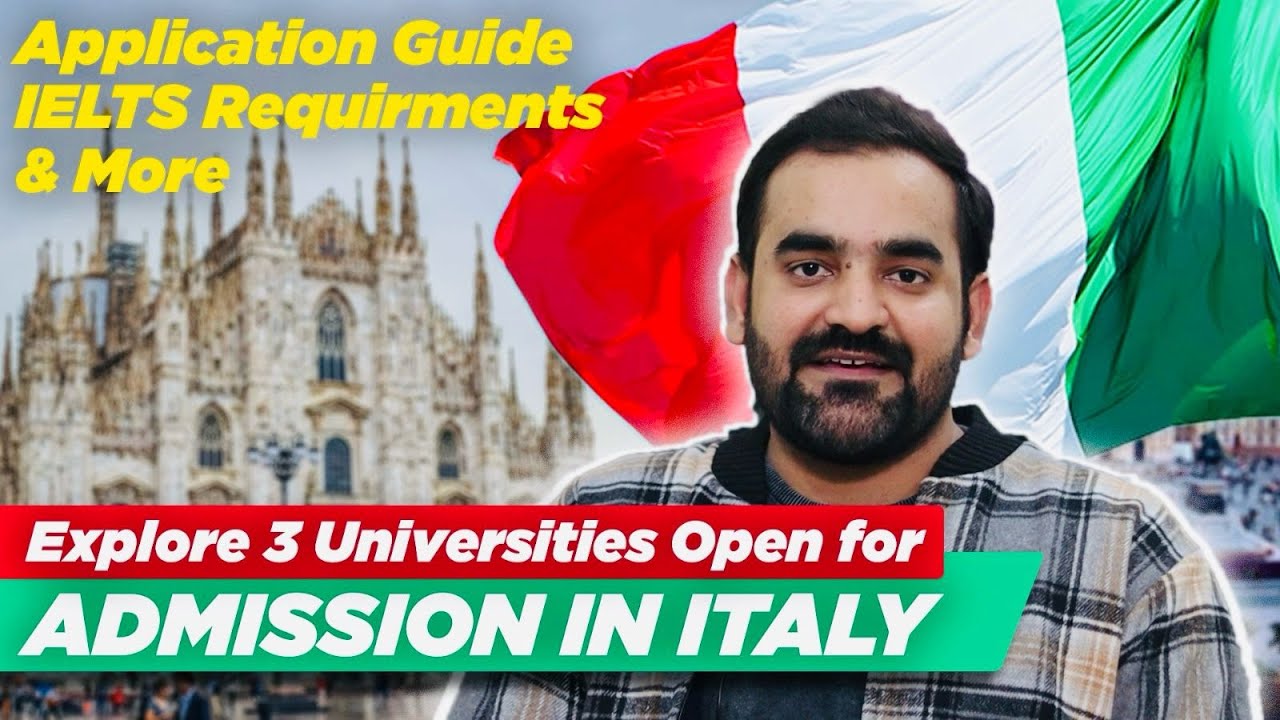 Admissions are Open in Italy| Apply now to 3 Universities with a ...
