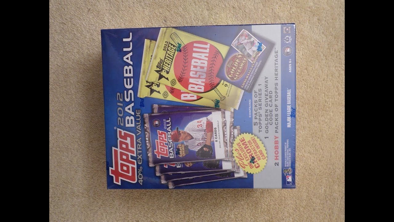 Throwback Thursday - 2012 Topps Baseball Value Box - YouTube