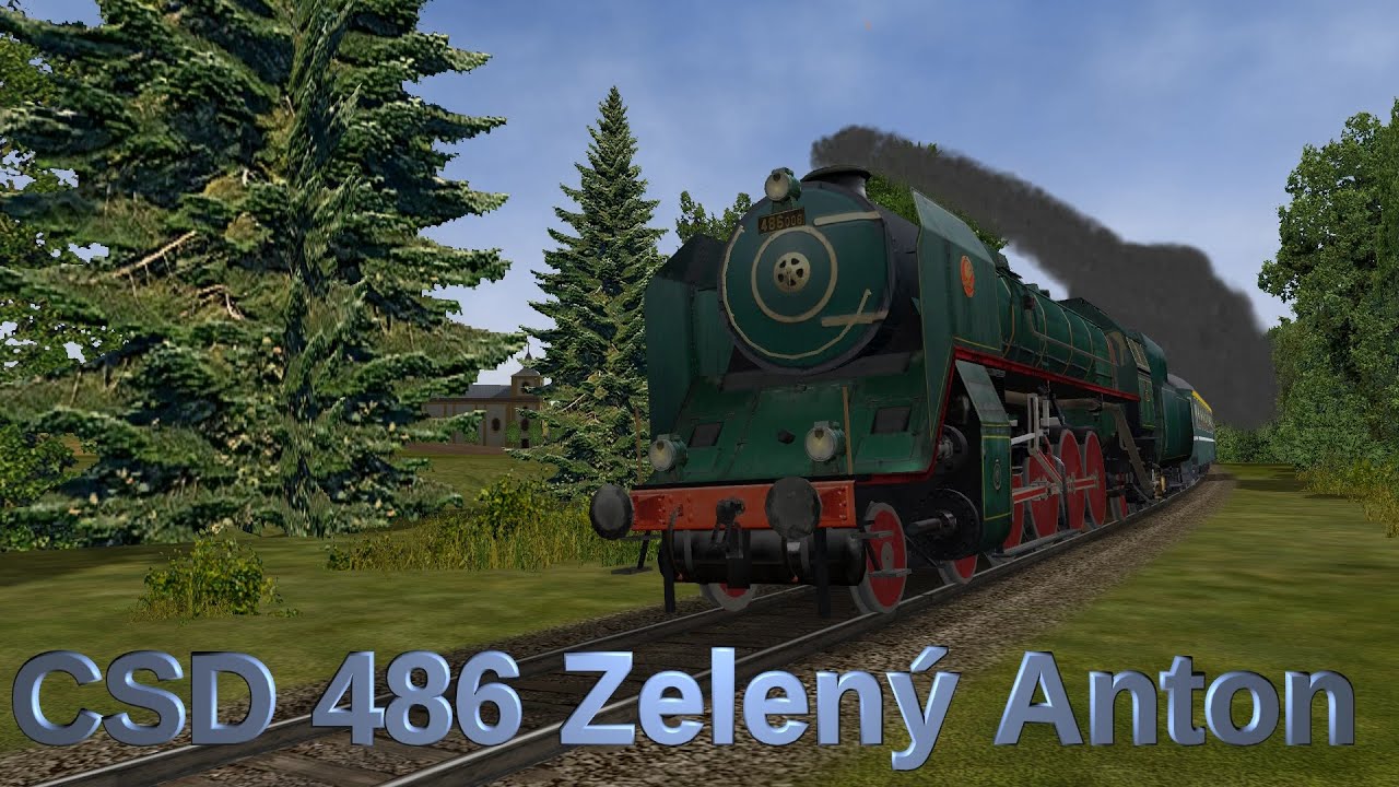 Open Rails - CSD 486 Zelený Anton - YouTube