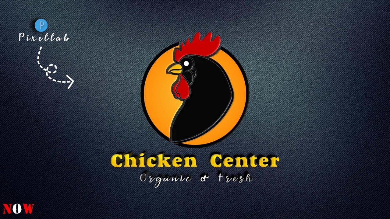 Chicken Center Logo Design || #Pixellab Professional Logo Design ...