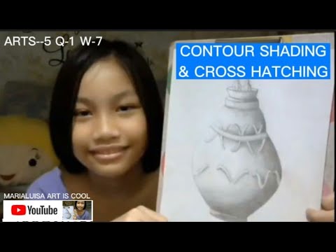 CONTOUR SHADING and CROSS HATCHING - YouTube