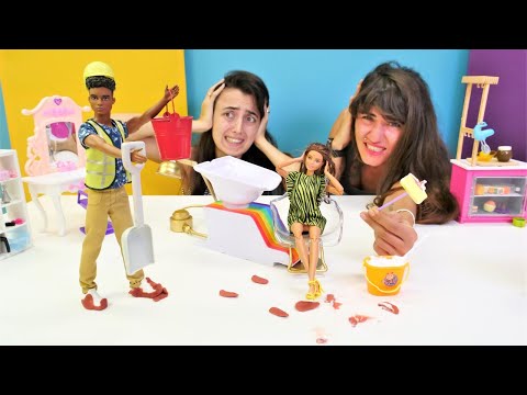 Kız videoları. Kuaför Kafede inşaat var! Barbie'nin başı ağrıyor! Sevcan ve Ümit ile video!