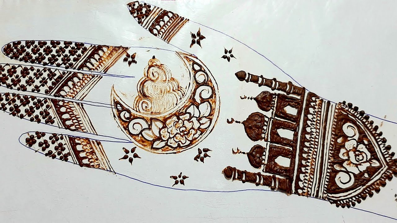 Henna Moon Drawing