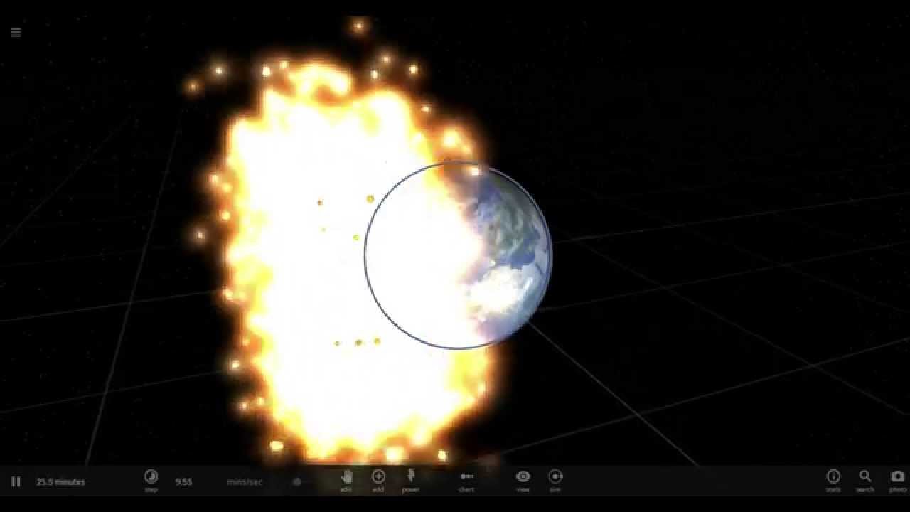 Mars Colliding With Earth - Universe Sandbox 2 - YouTube