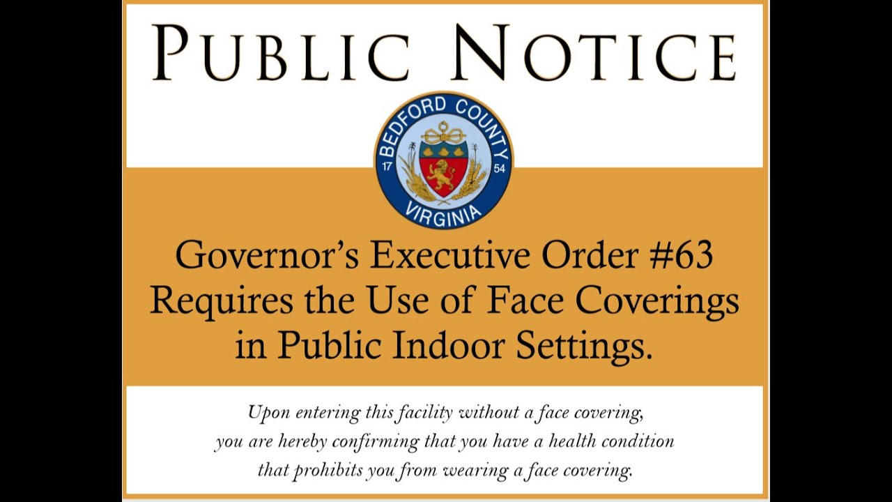 Executive Order 63 Face Masks - YouTube