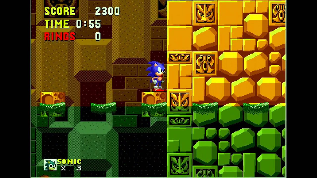Sonic The Hedgehog: Labyrinth Zone Act 3 Speed Run - 1:37 Seconds - YouTube
