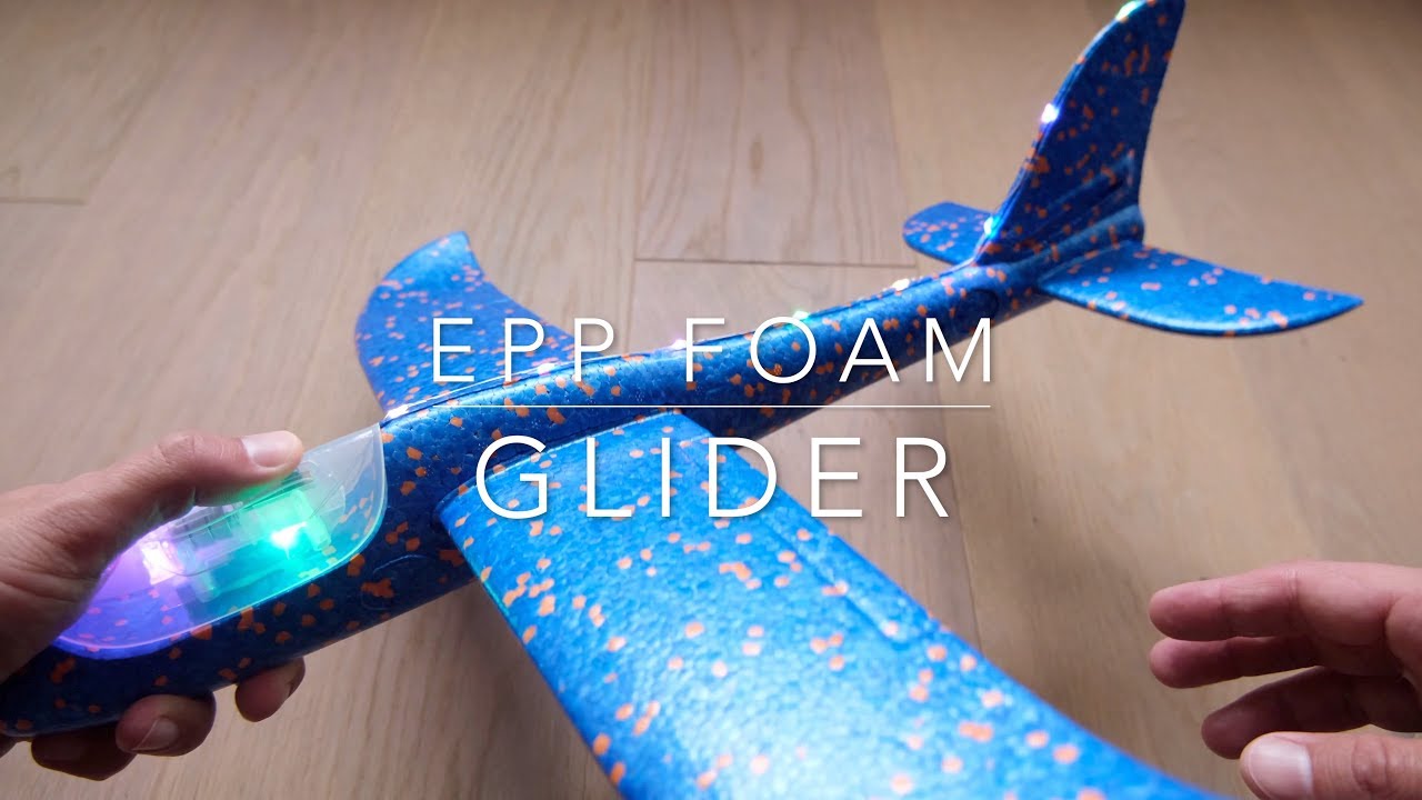 48cm LED EPP glider - YouTube