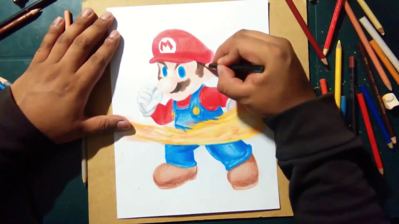 Cómo Dibujar a Super Mario Bros paso a paso (Mario Nintendo Video Games ...