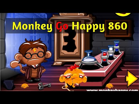 Monkey GO Happy Stage 860 - 4K - Walkthrough - a PencilKids Game - YouTube