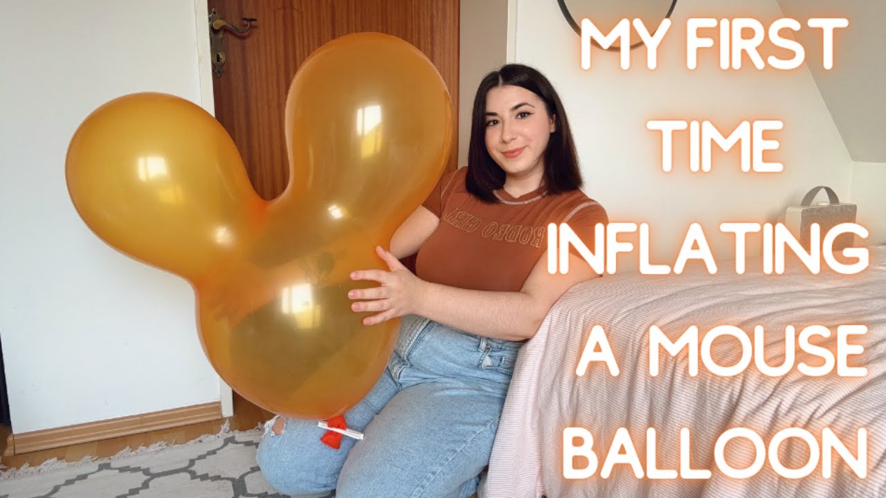 My First Time Inflating a Mouse Balloon - KyraJune Looner Girl - YouTube