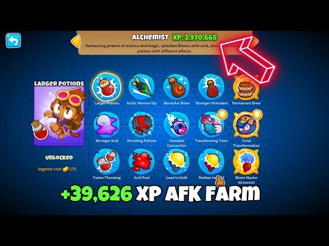 Fast and Easy Alchemist XP Farm BTD-6