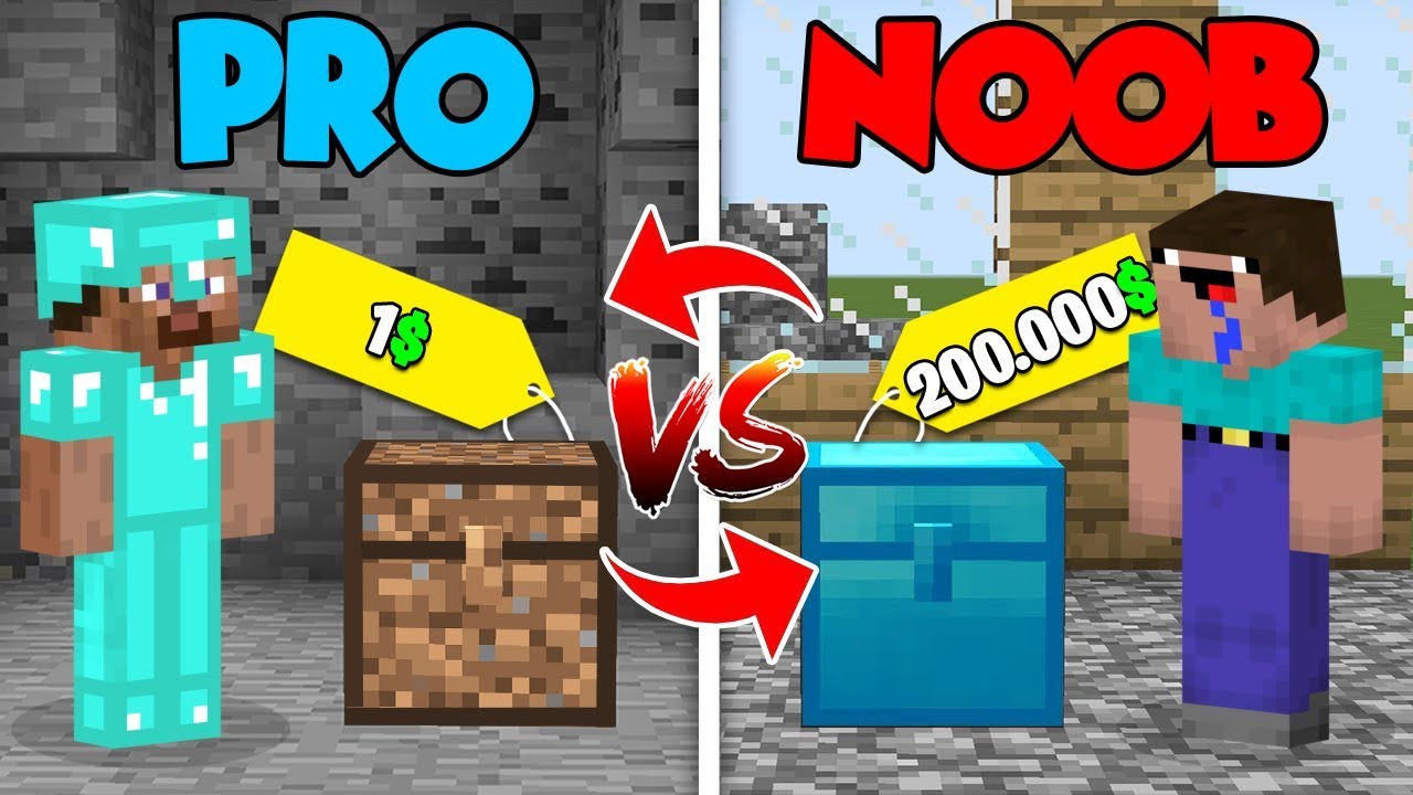 Minecraft NOOB vs. PRO : NOOB WON $200.000 IN DIAMOND CHEST in ...