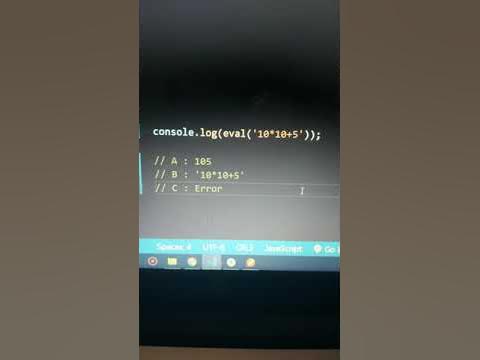JavaScript Short #12 JS Eval Function Interview question in Hindi #javascript #shorts - YouTube