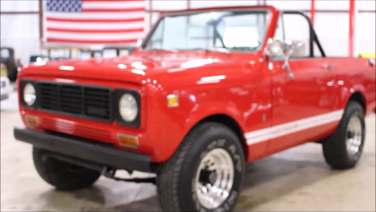 1976 International Scout red - YouTube