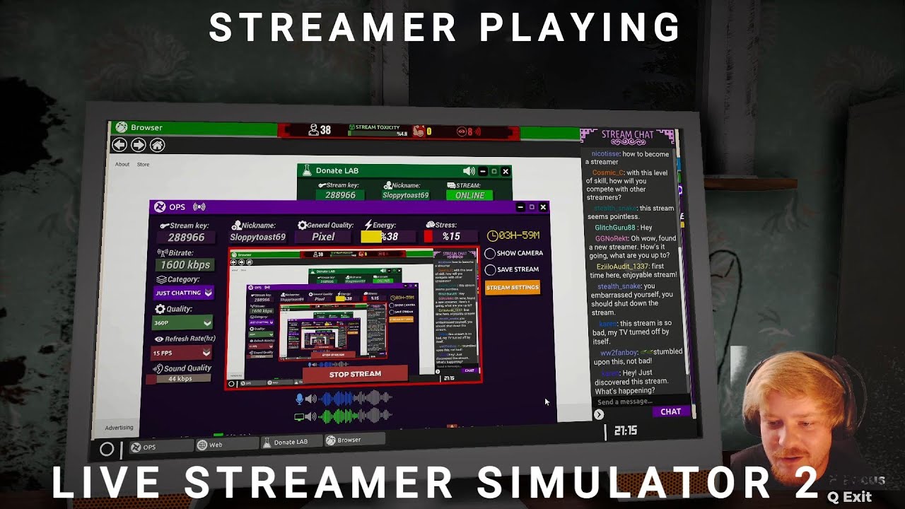 Real Streamer PLAYING LIVE STREAMER SIMULATOR 2 - YouTube
