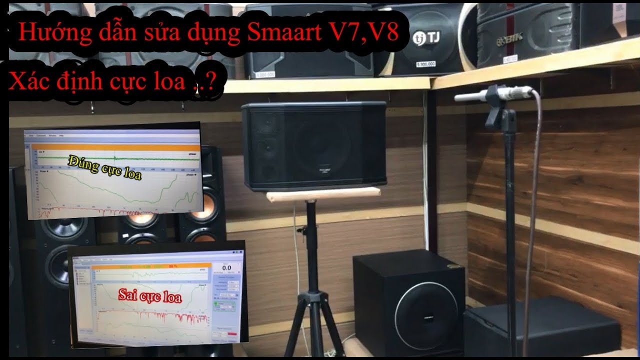 Hướng dẫn dùng phần mềm smaart v7,v8 xác định cực loa ..!#amthanh# ...