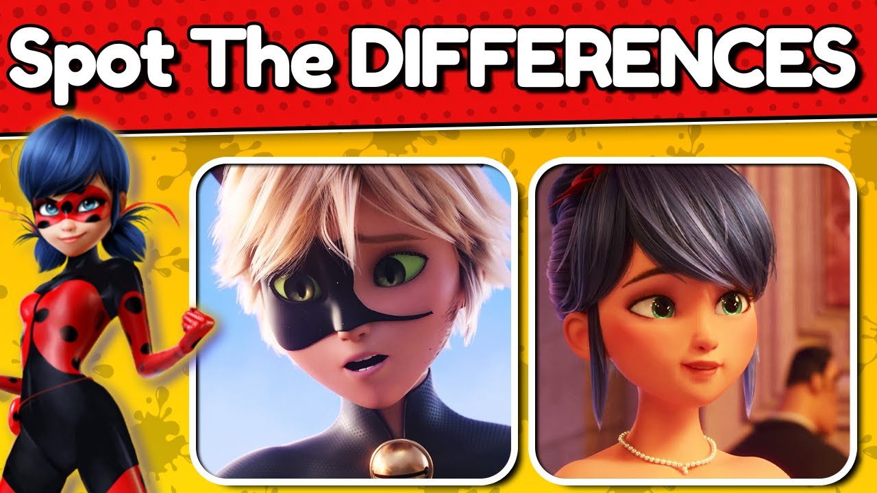 Spot the Differences #5 🐞Miraculous: Ladybug Edition 🐱🔥 Find 3 ...