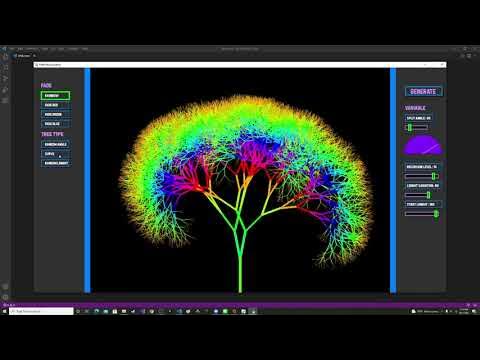 Fractal Tree generator - YouTube