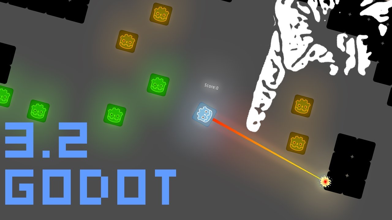 How to make a Laser in Godot 3.2 that kills Enemies - YouTube