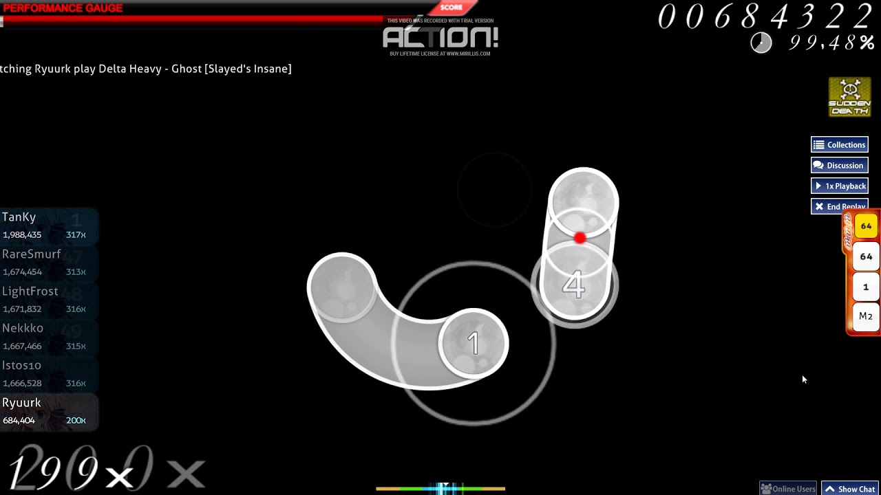 Osu! : Delta Heavy - Ghost [Slayed's Insane] - YouTube