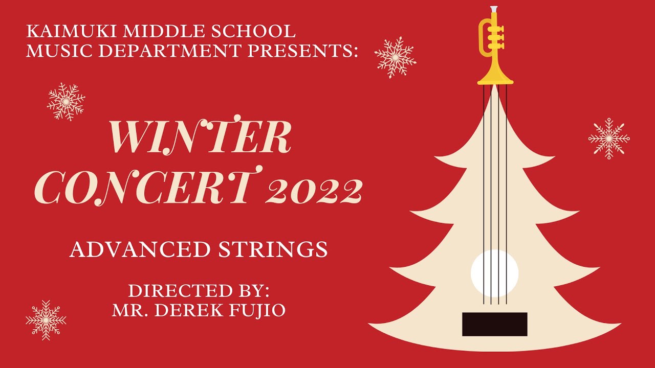 Winter Concert 2022 - Advanced Strings - YouTube