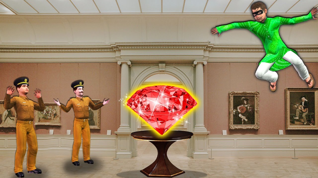 Money Heist Diamond Stealing In Museum Police Vs Thief Hindi Kahani ...