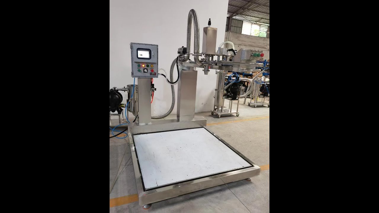 1000L Filling Machine for IBC Tote Tank(4*200L)#fillingmachine - YouTube