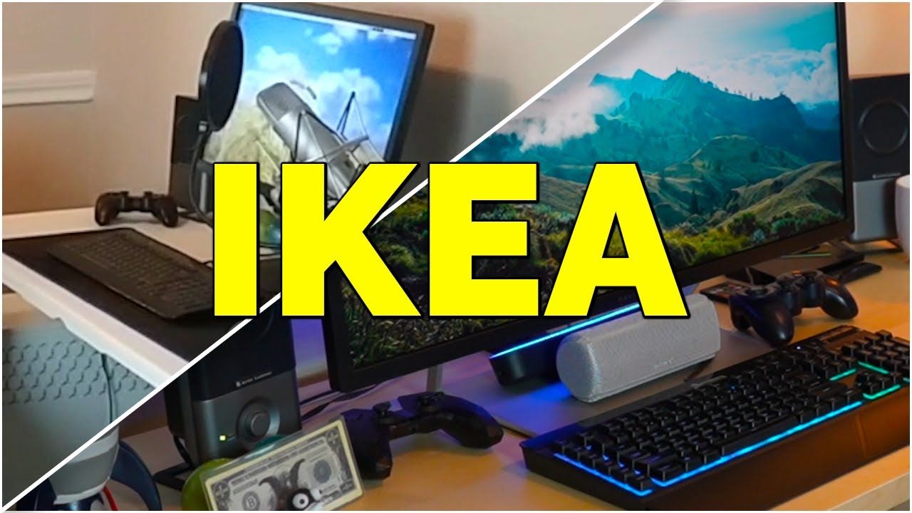 IKEA Desk Setup BUDGET Upgrade! (Minimal Desk Setup Makeover) 🤑 - YouTube