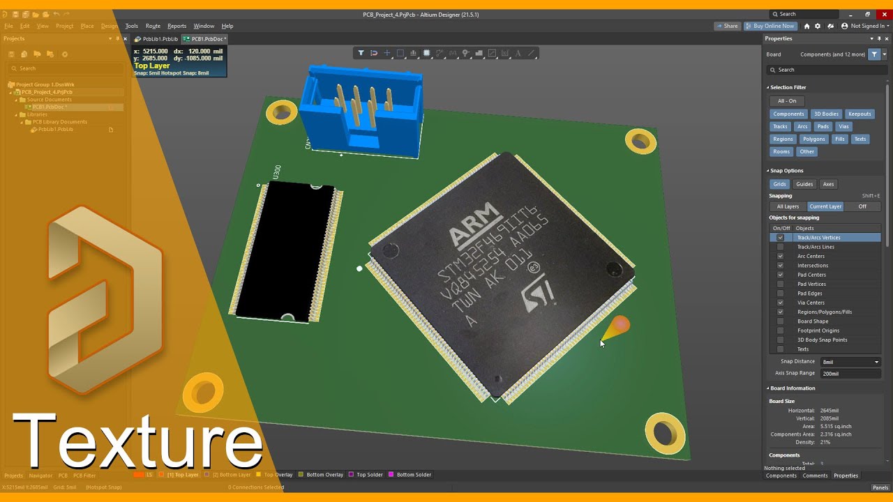 Altium Designer - Add Texture 3D - YouTube