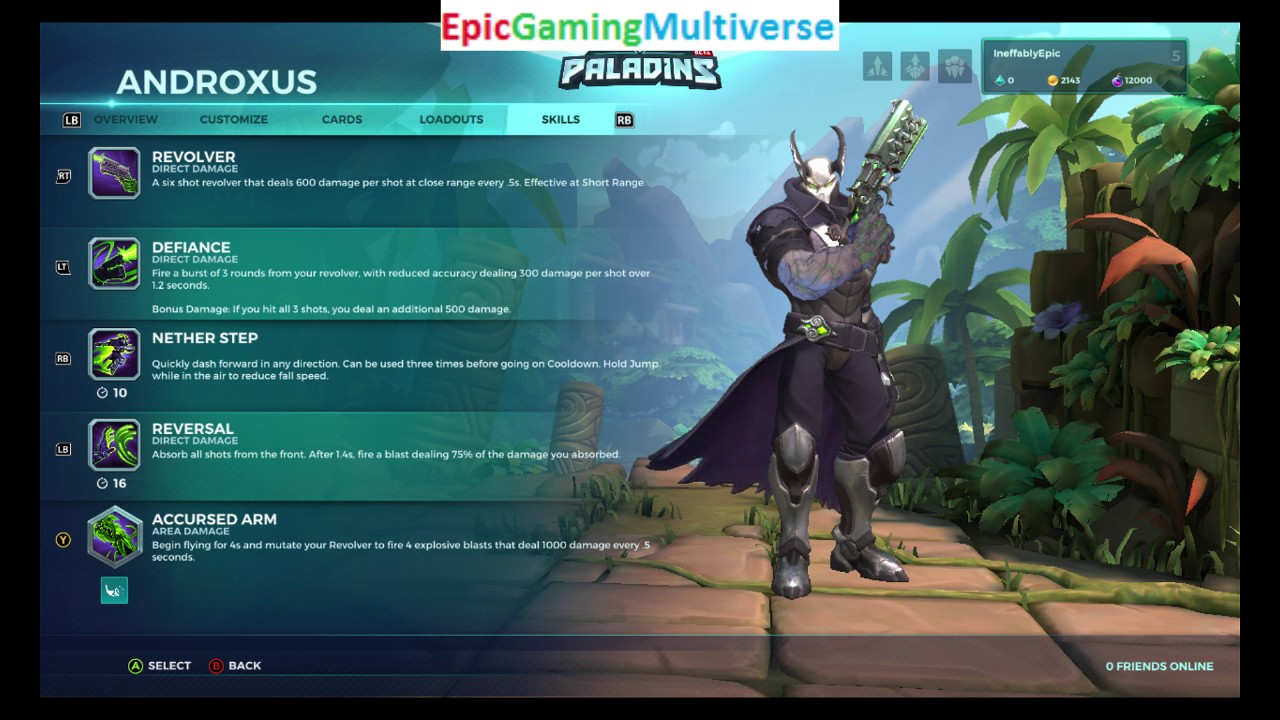 All Skills Of Androxus The Flank Champion Revealed In Paladins ...