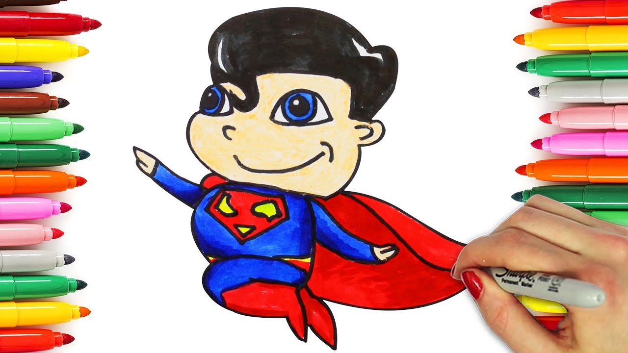 How to Draw Baby Superman & more Superhero Characters | HooplaKidz ...