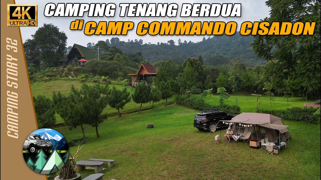Camping berdua di Camp Commando Cisadon yang tenang dan indah / pakai Tenda Naturehike Village ...