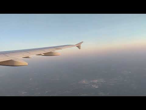 American Airlines | A321 | Sunset Takeoff from Charlotte Douglas CLT ...