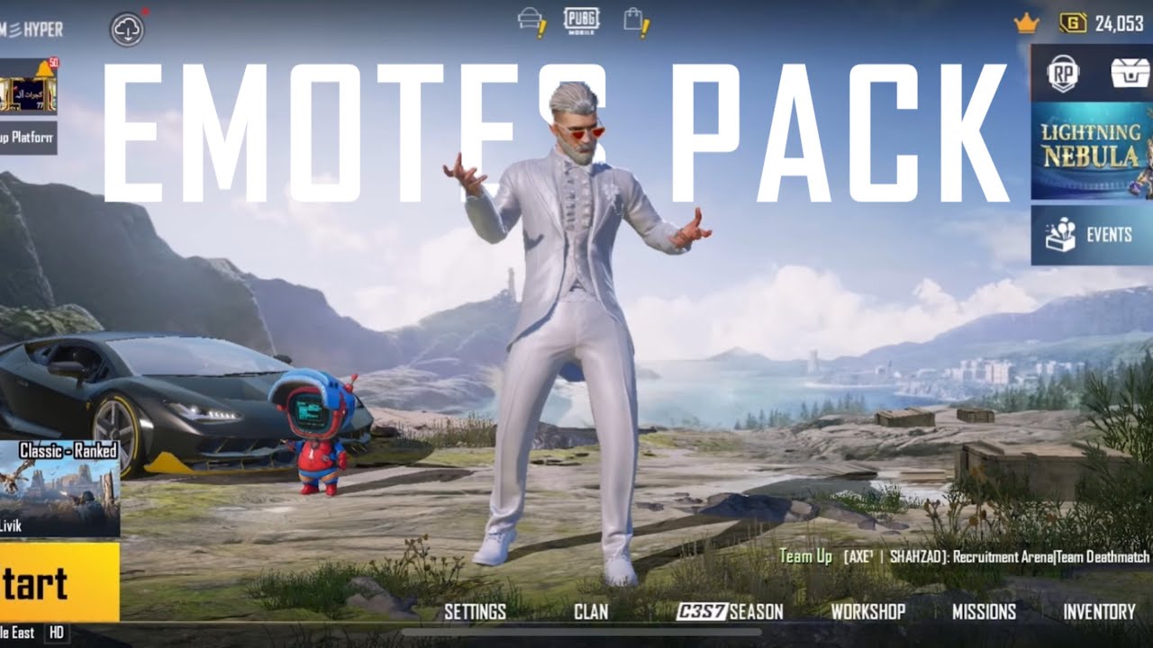 PUBG EMOTES PACK - FREE TO USE - HYPER OP EDITZ - YouTube