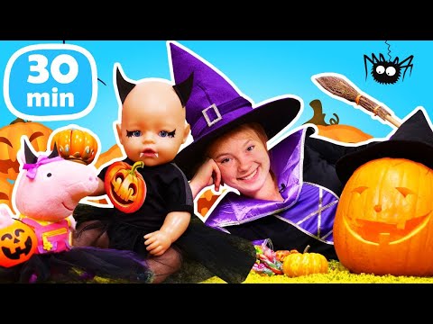Tolle Spiele für Kinder. Halloween mit Irene und Baby Born. Spielspaß mit Puppen