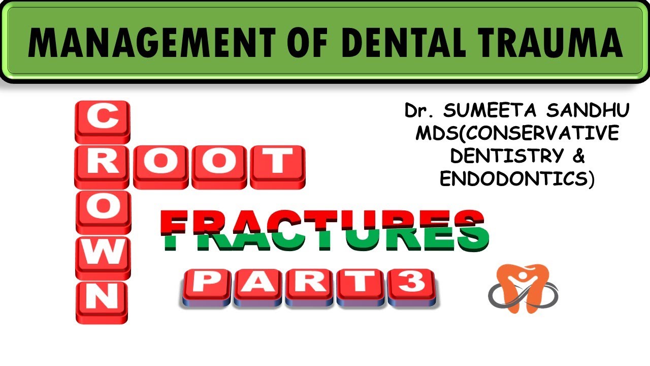 Management of dental trauma-3 Crown -root fractures - YouTube