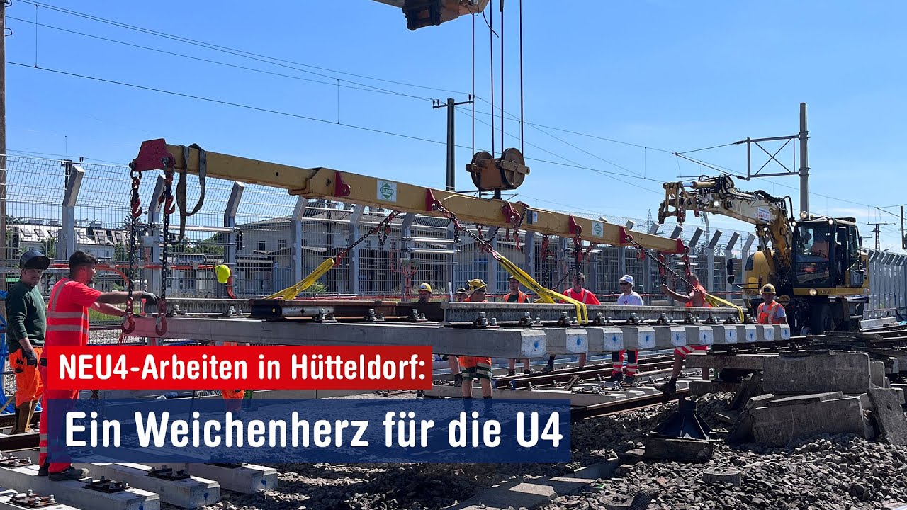 NEU4: So bekommt Hütteldorf ein neues Weichenherz - YouTube